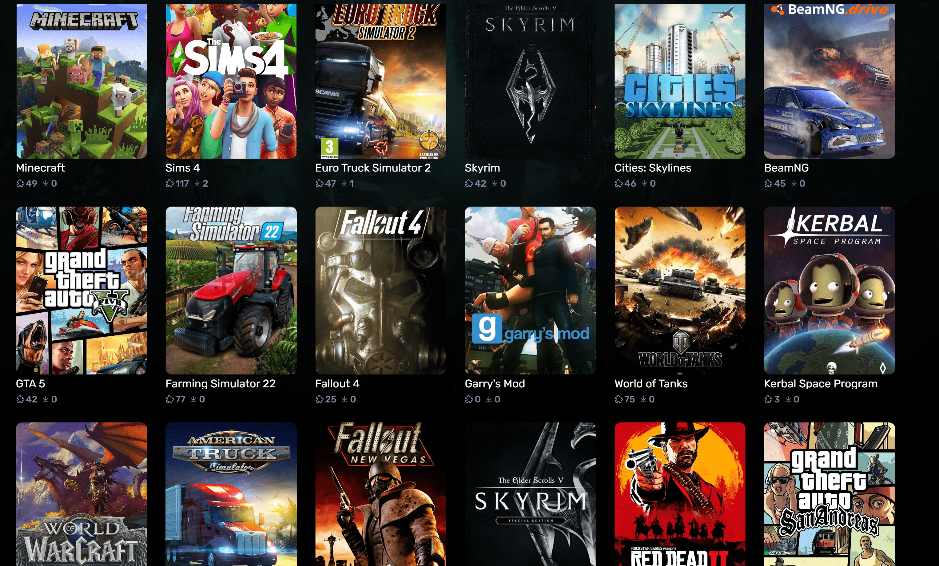 List of games with available add-ons - DLCfun: download mods for your ...